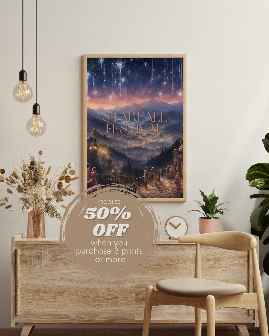 Starfall Festival, Velaris, Acotar, Sarah J Maas Inspired, Art Print, Bookish Quote, Boho Print ...