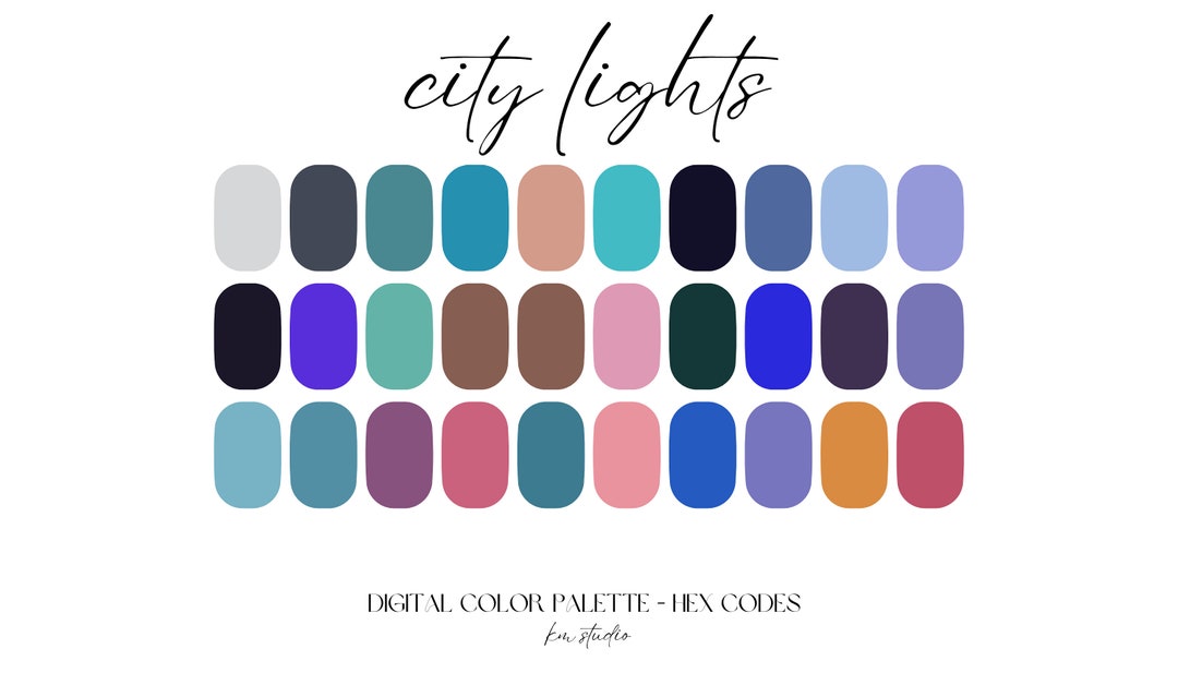 Pastel Digital Color Palette Color Chart Goodnotes Tool iPad Procreate ...