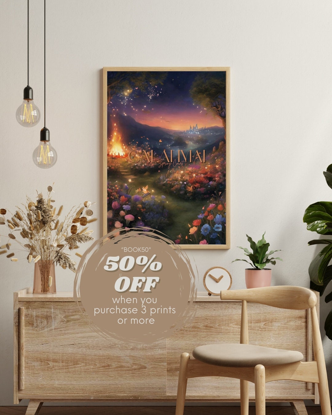 Calanmai, Spring Court, Acotar, Sarah J Maas inspiriert, Kunstdruck ...