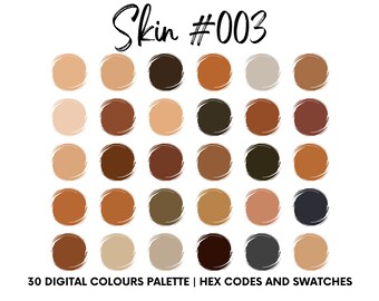 Hex Skin Color Chart - Etsy