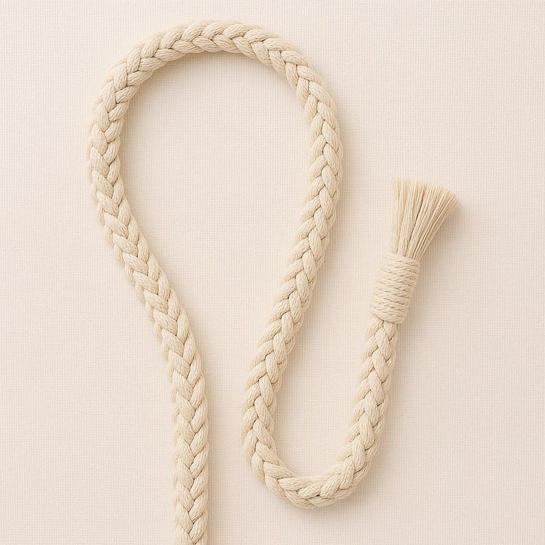 Braided Handfasting Cord With Heart Knot – Boho Wedding Ceremony Rope ...