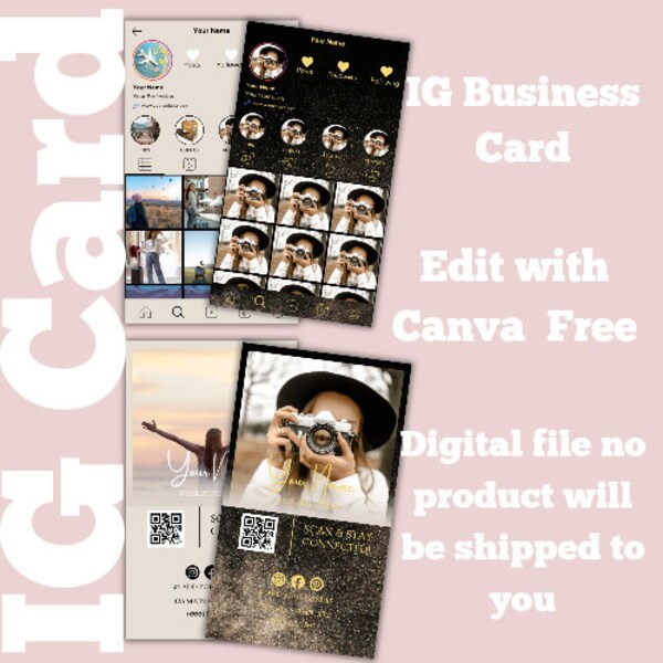 Influencer Business Cards - Etsy