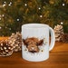 3D Highland Cow Mug Ceramic Mug 11oz Cute Highland Cow Gift - Etsy