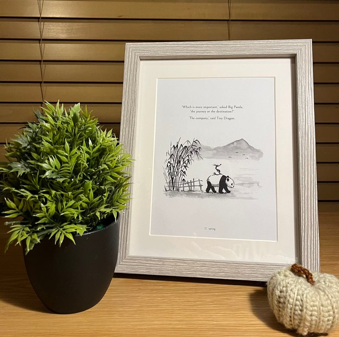 Inspirational Framed Book Extract From Big Panda and Tiny Dragon "which ...