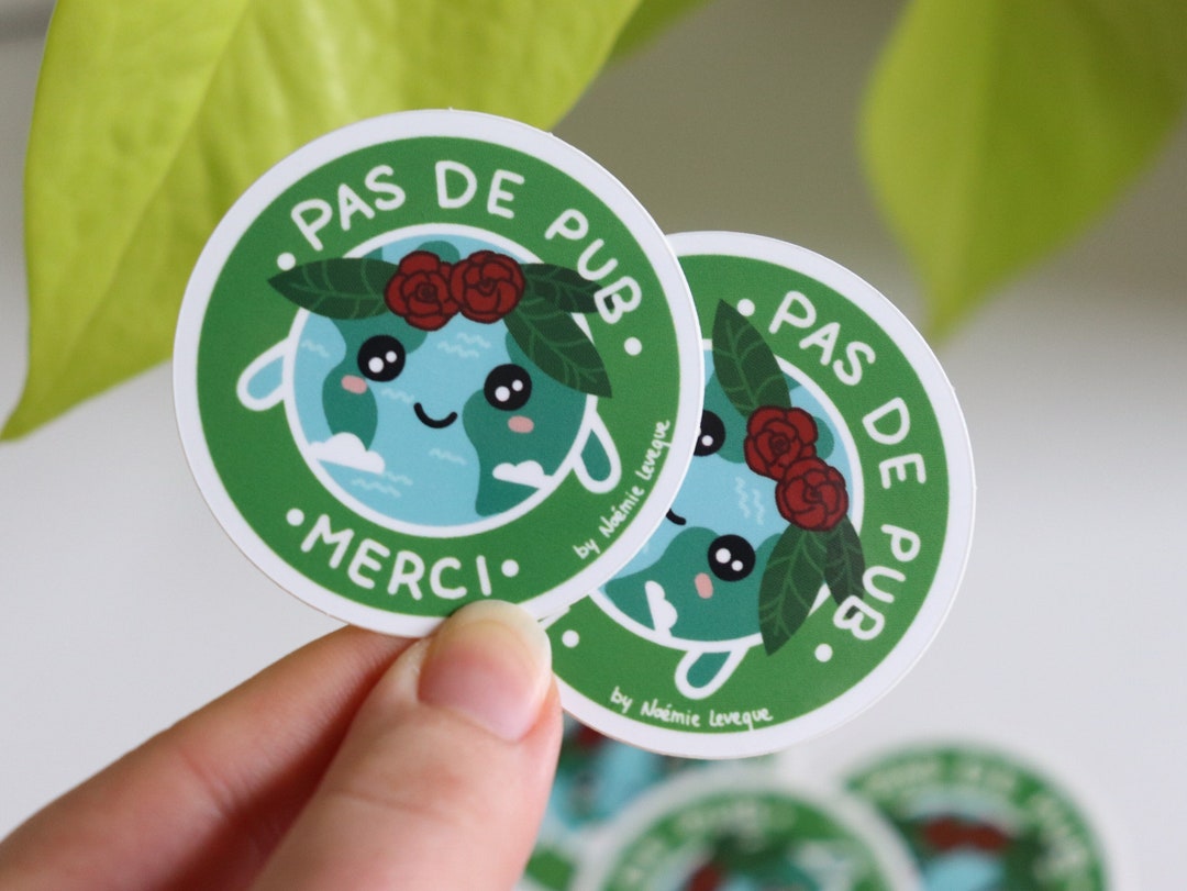 Sticker Pas De Pub Pour Boîte Aux Lettres - Etsy
