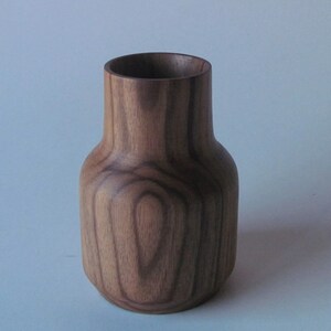 009 Moroccan Walnut Wood Vases - Etsy