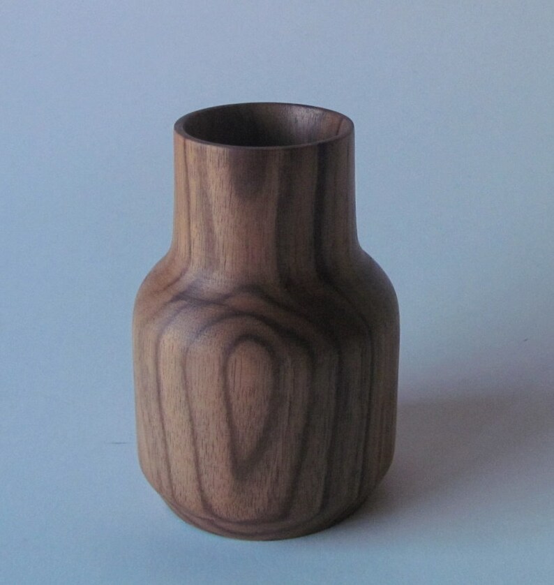 009 Moroccan Walnut Wood Vases - Etsy