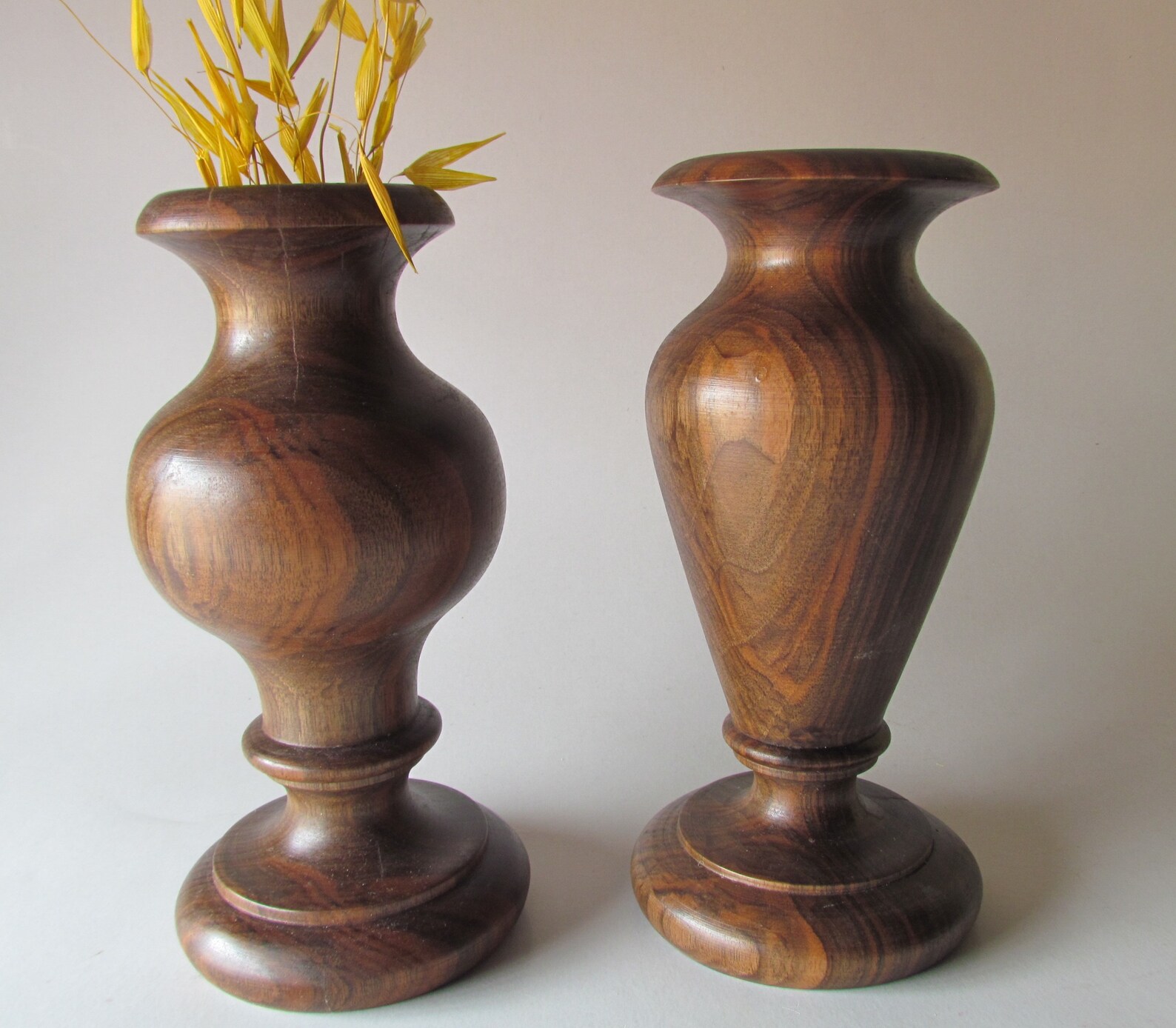 0020 Moroccan Walnut Wood Vases - Etsy