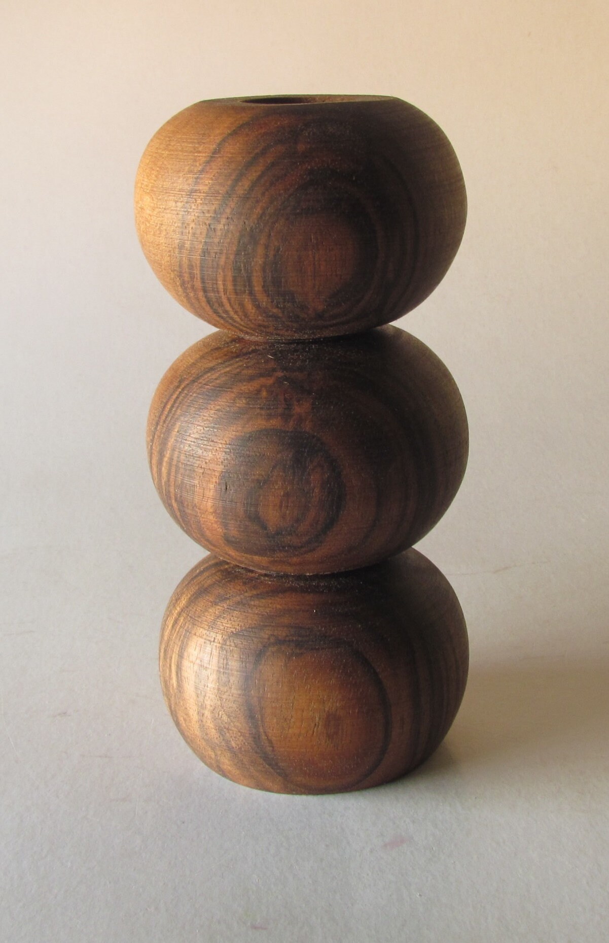 0029 Moroccan Walnut Wood Mini Candlesticks - Etsy