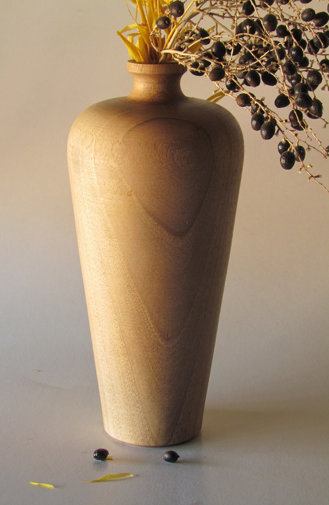 0024 Moroccan Walnut Wood Vases - Etsy
