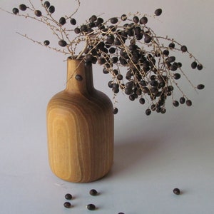 009 Moroccan Walnut Wood Vases - Etsy