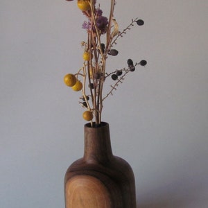 009 Moroccan Walnut Wood Vases - Etsy