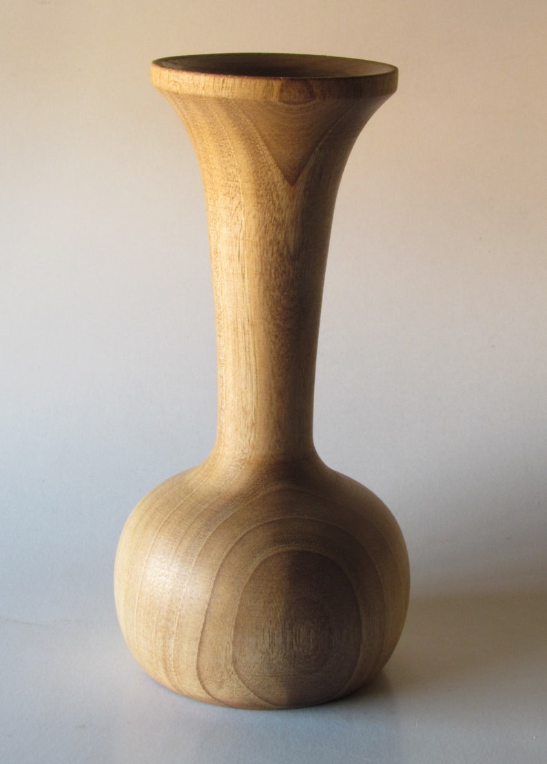 0023 Moroccan Walnut Wood Vases - Etsy