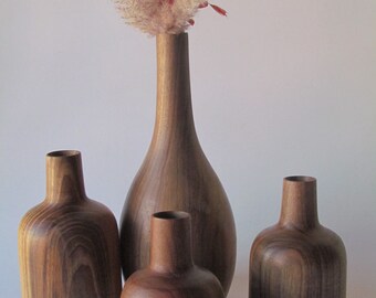 Handmade Walnut Vase - Etsy