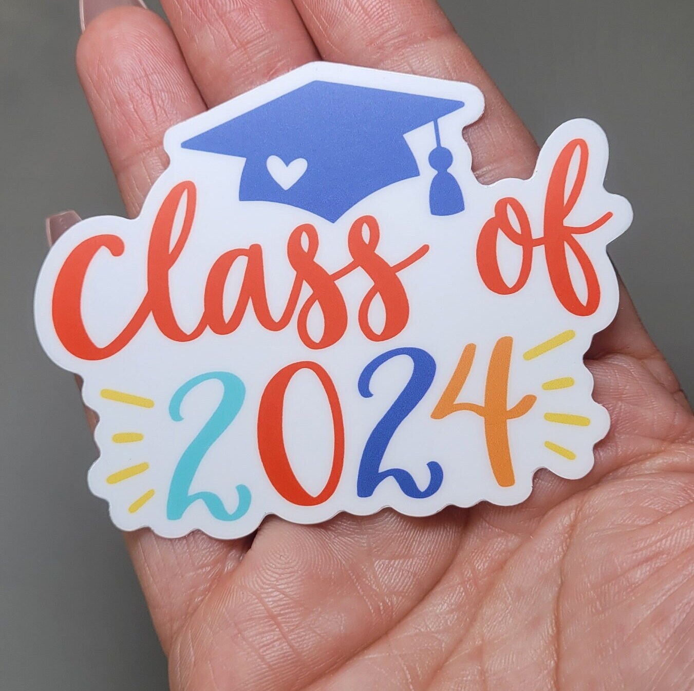Class of 2024 Graduation Sticker Celebrate Your Success in Style ...