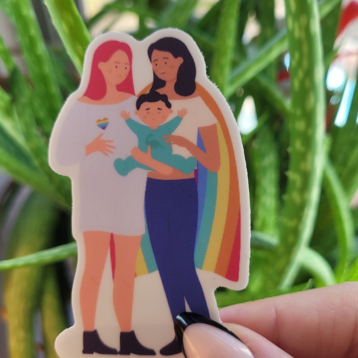 Mom Vinyl Sticker, LGBTQIA Family Vinyl Stickers, Mothers Day, 2 Moms ...