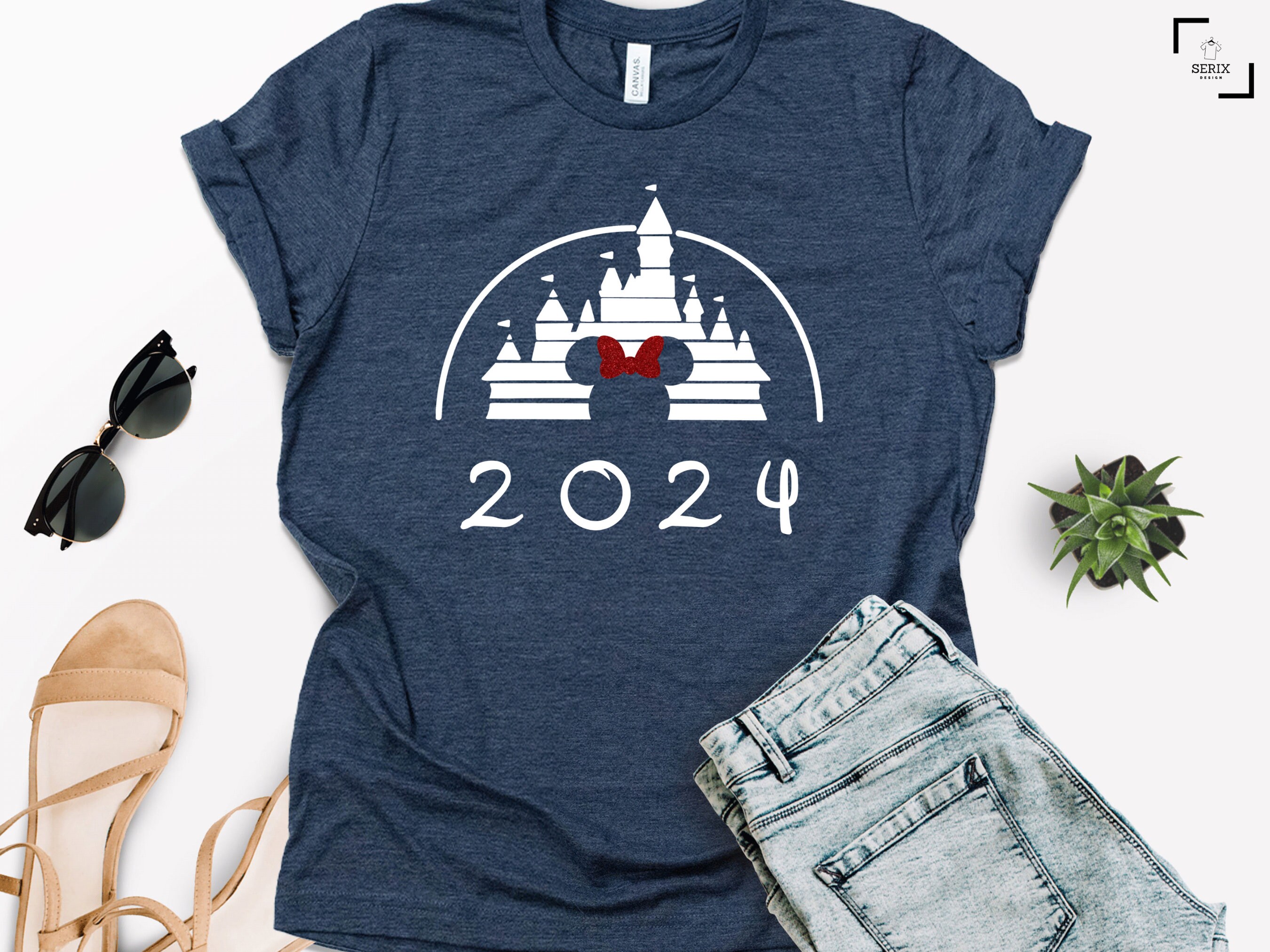 Disney Castle 2024 Shirt, Disney Custom 2024, Disney Family Shirt sold ...
