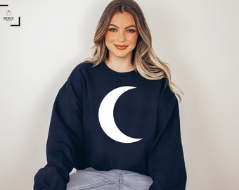 Crescent Moon Unisex Sweatshirt - Etsy