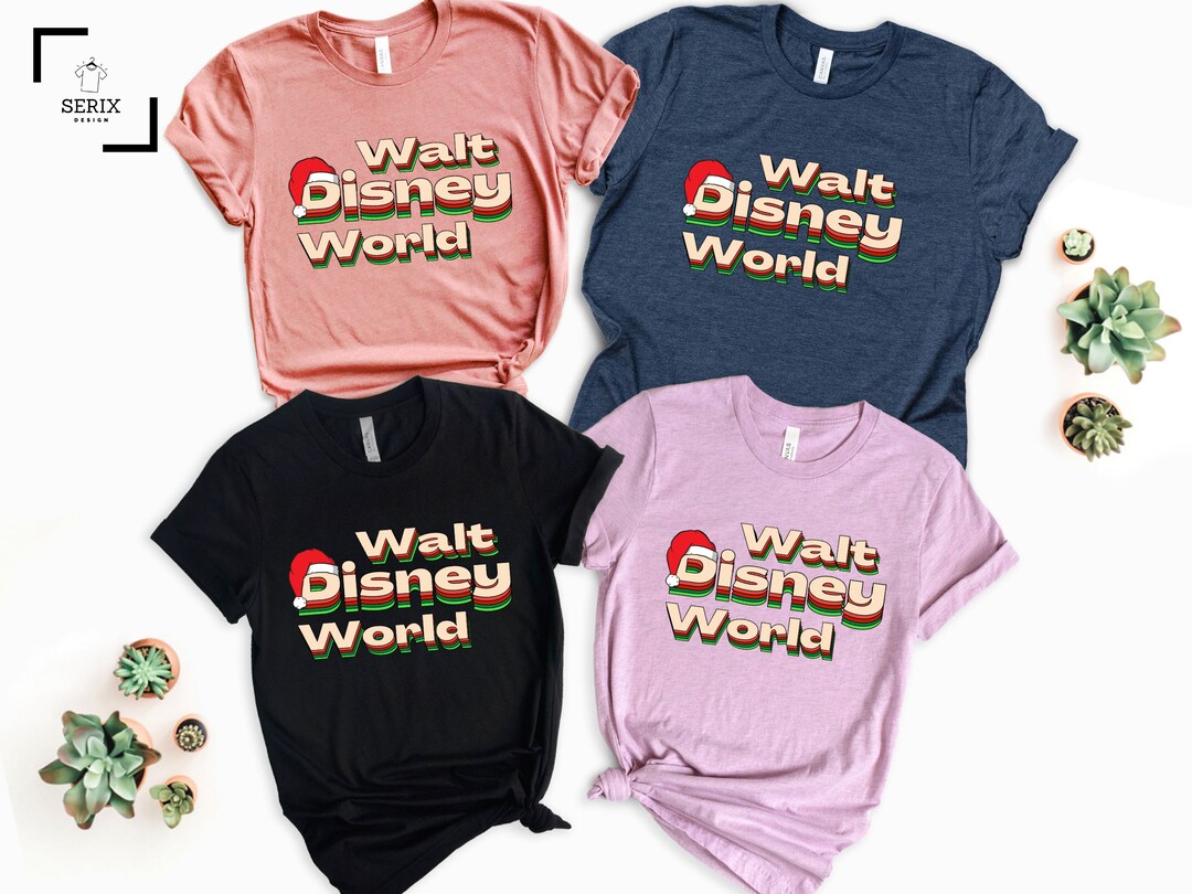 Vintage Walt Disney World Christmas Shirt, Disney Shirt, Disney Castle ...