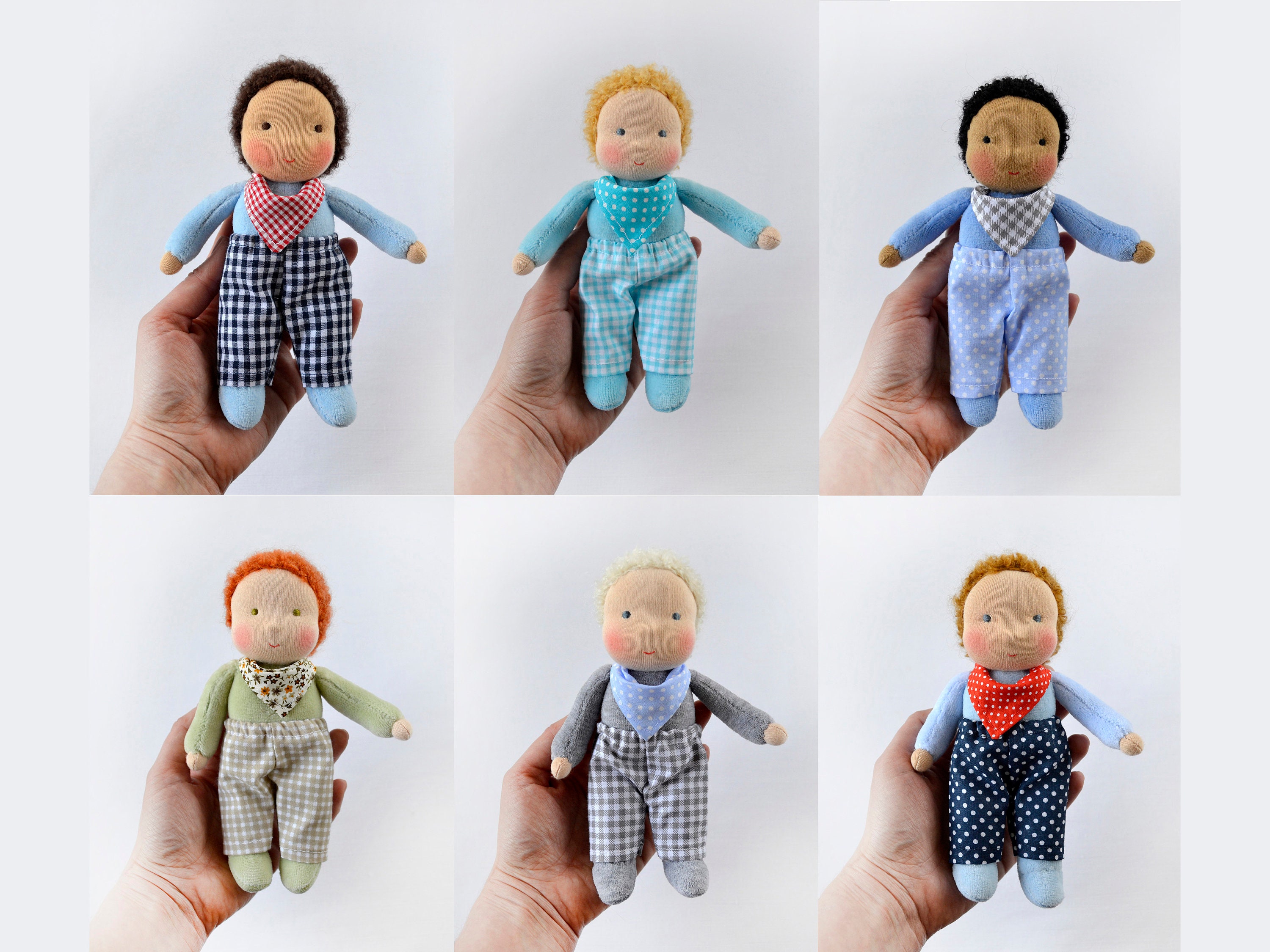 DIY Waldorf Pocket Doll 7 Inch 18 Cm Tall. PDF Sewing - Etsy UK