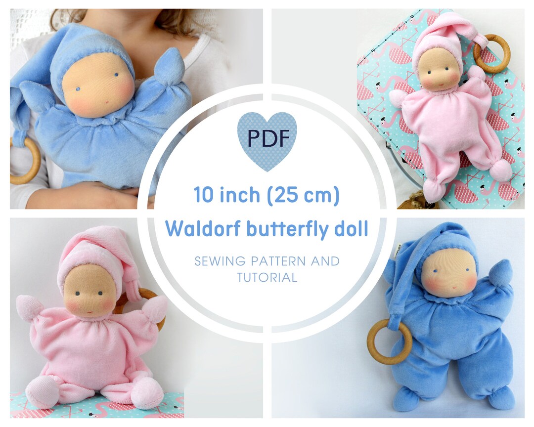 DIY Waldorf Butterfly Doll 10 Inch 25 Cm Tall. PDF Sewing - Etsy New ...