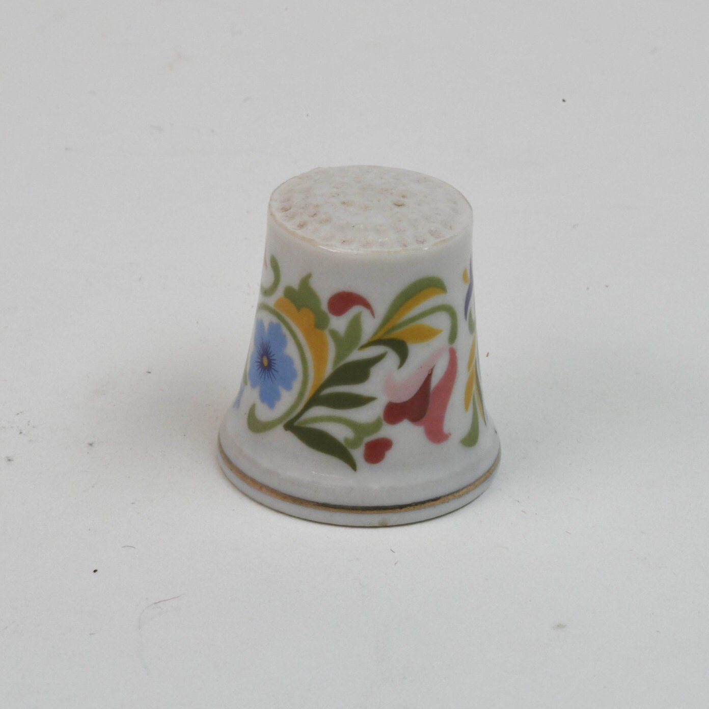 Vintage Porcelain Avon Thimble With Flowers and Leaves - Etsy