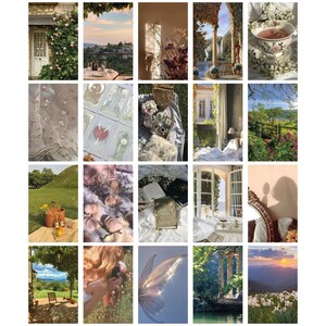 Cottage Core Wall Poster Set of 30 Room Decor Princesscore Aesthetic ...