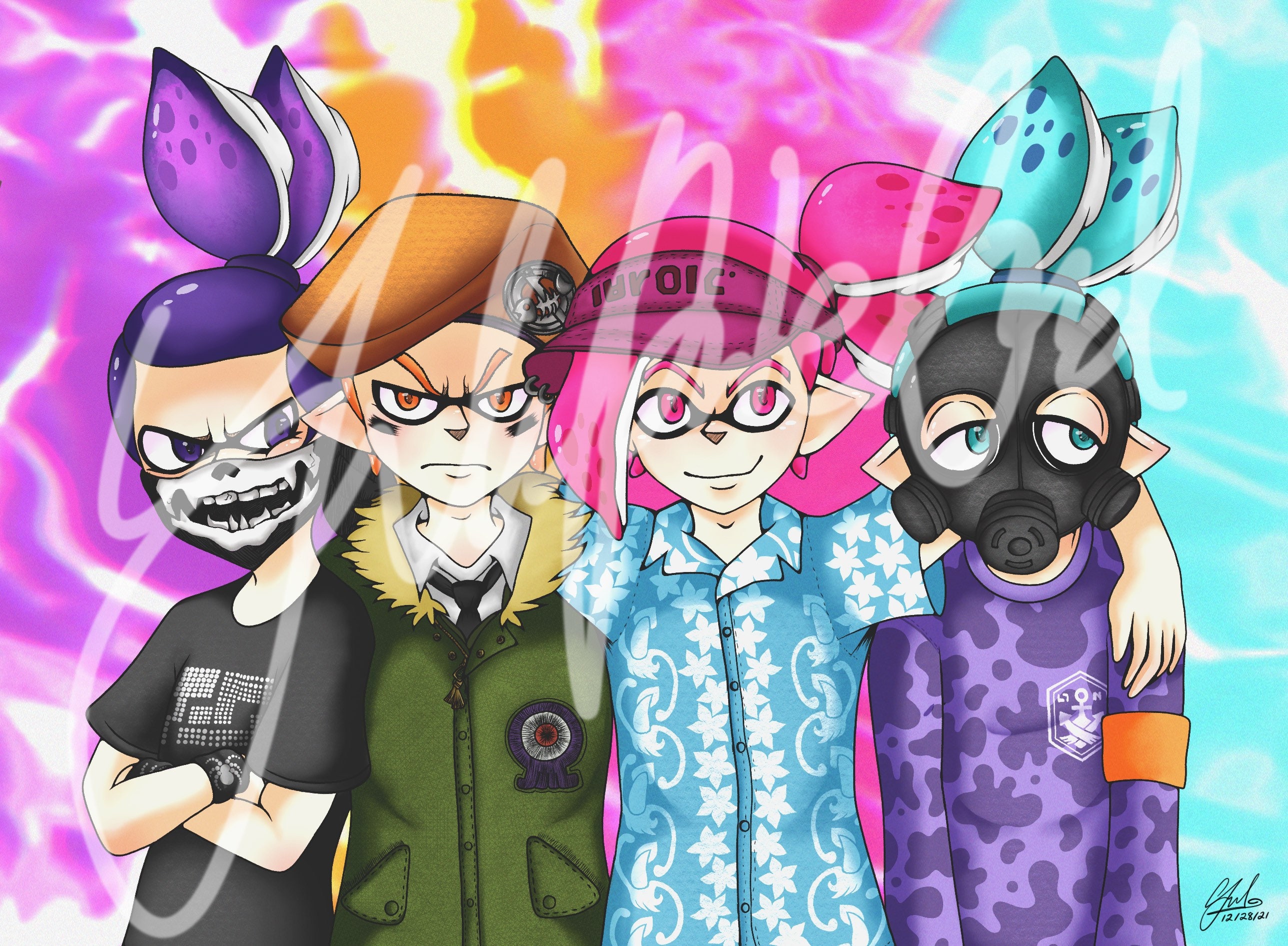 Splatoon Manga S4 Art Print - Etsy