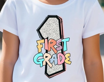 School Grades Retro Png Pre K First Second Third Fourth Fifth Grade - Etsy