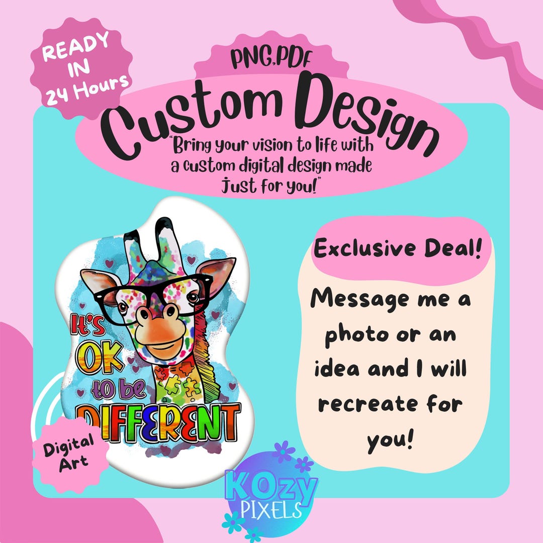 Custom Digital Design Png Pdf Sublimation Customized Graphic Diy