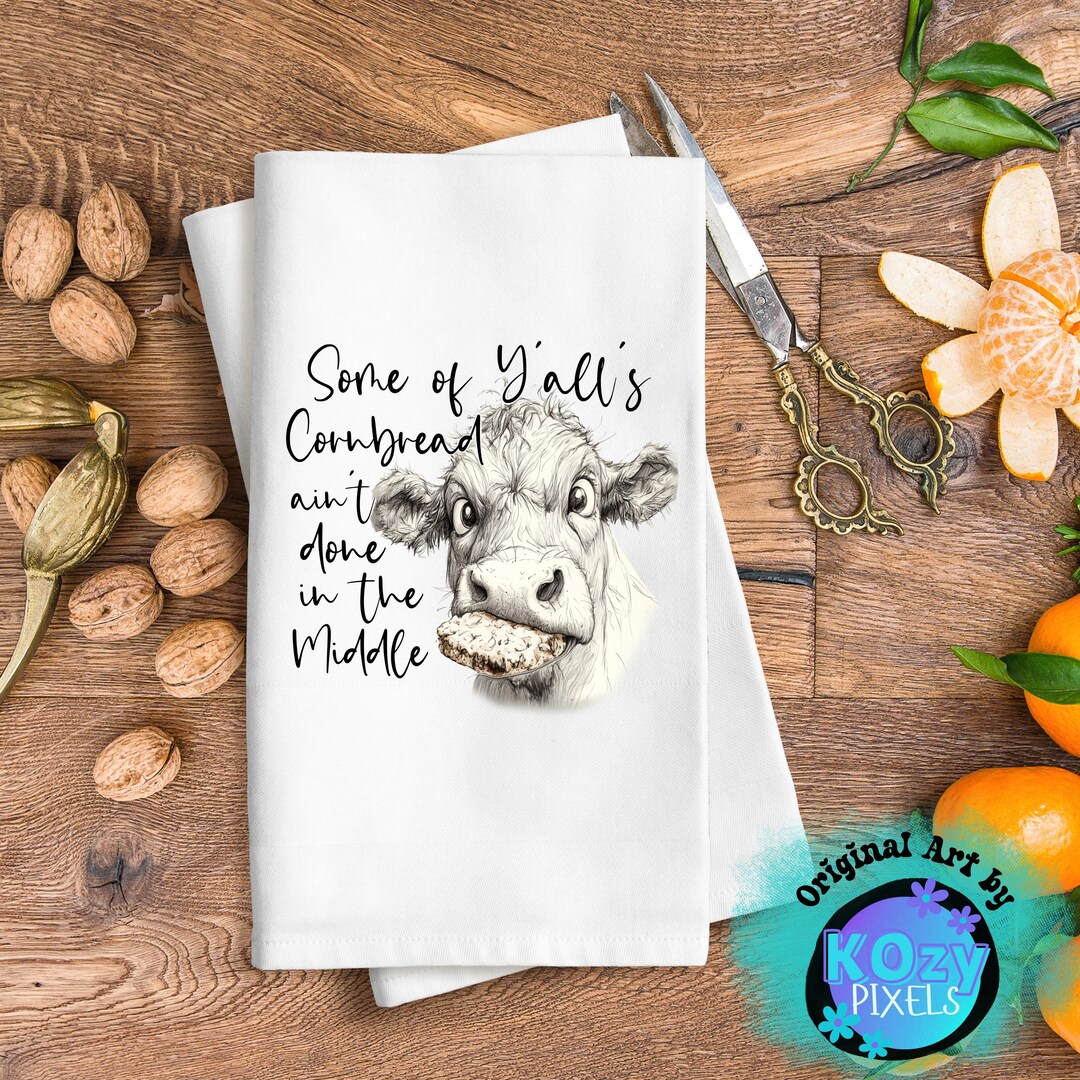 3 Funny Cow PNG, Some of Ya'll's Cornbread Aint Done in the Middle ...