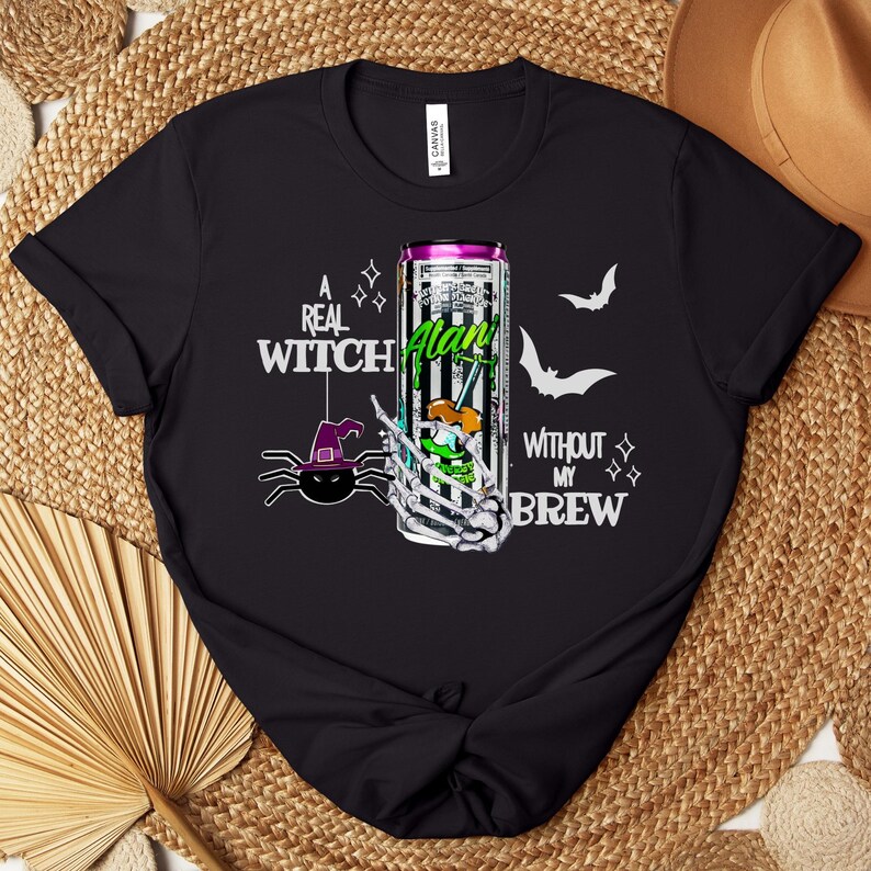 Witches Brew Alani Funny Halloween PNG, a Real Witch Without My Brew ...