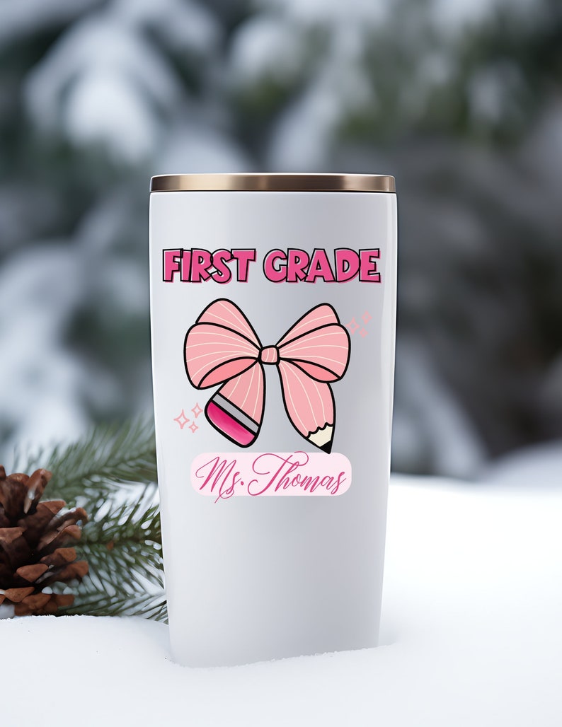 Editable Pencil Bow School Design Template for Girls, Canva Editable ...