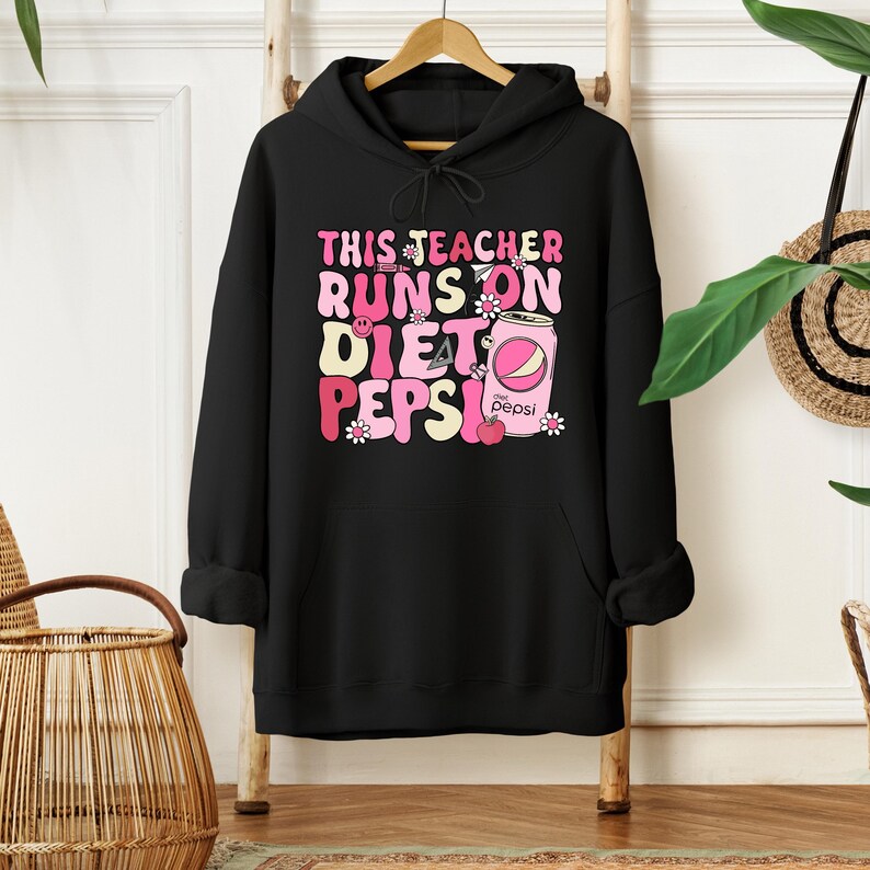 This Teacher Runs on Diet Pepsi PNG Printable Download Instant Digital ...