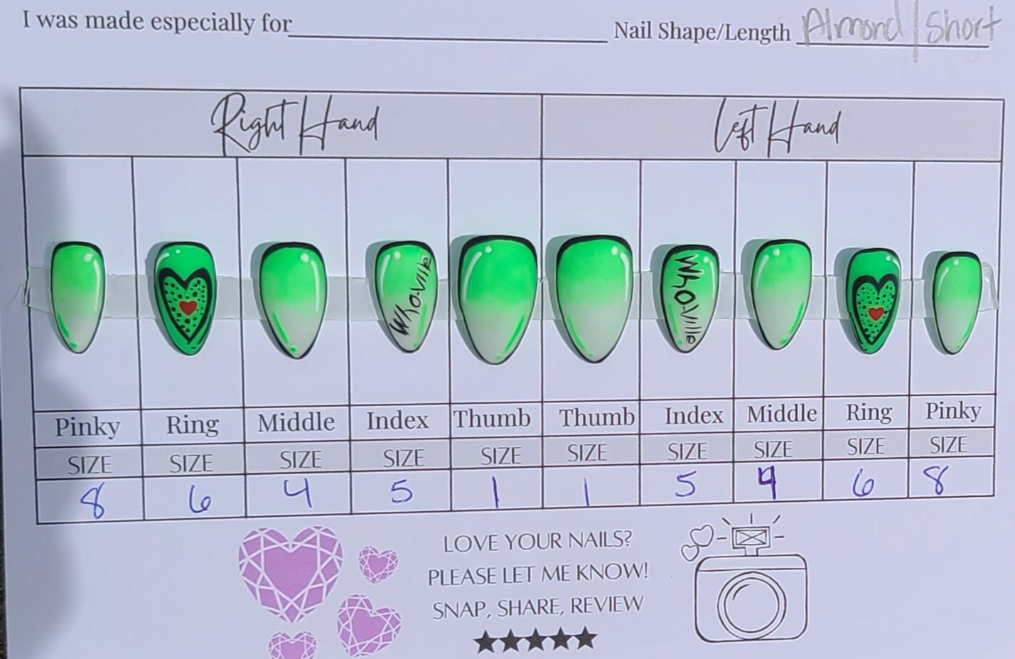 Green and White Grinch Inspo Pop Art Press on Nails - Etsy