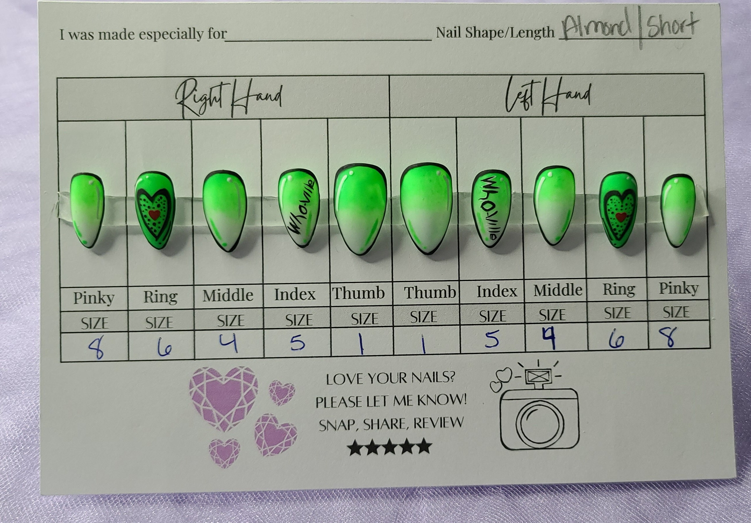 Green and White Grinch Inspo Pop Art Press on Nails - Etsy