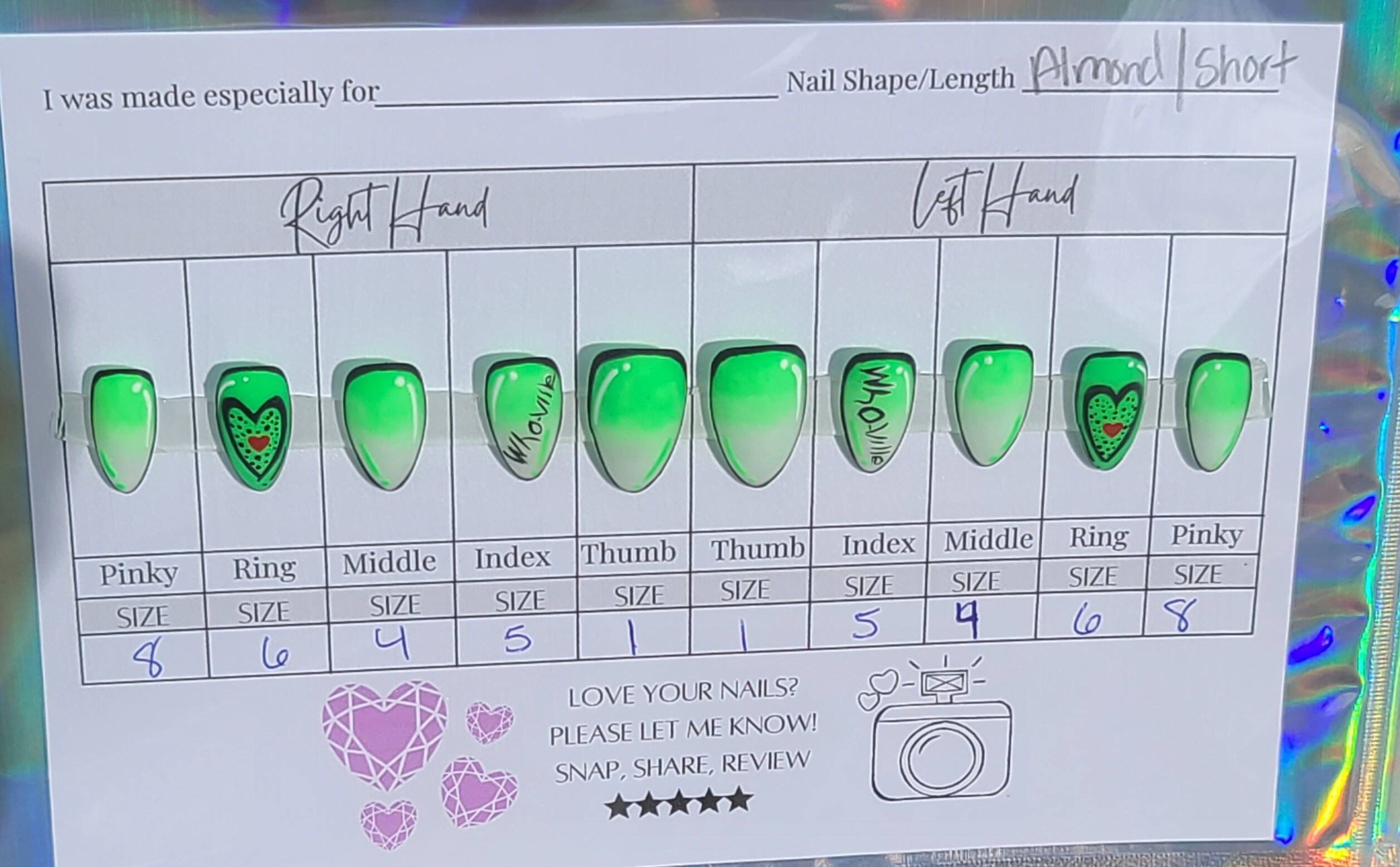 Green and White Grinch Inspo Pop Art Press on Nails - Etsy