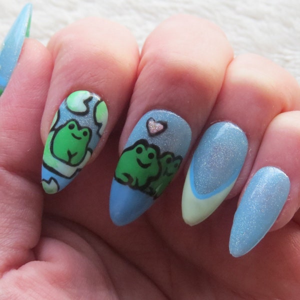 Frog Nails - Etsy