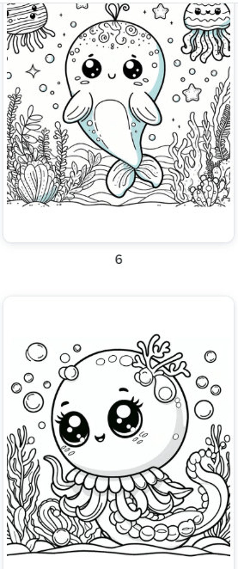 Coloring Pages for Kids, Printable 3-5 Years Old 8x11 Letter Format 15 ...
