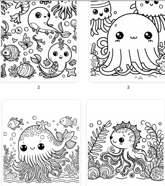 Coloring Pages for Kids, Printable 3-5 Years Old 8x11 Letter Format 15 ...