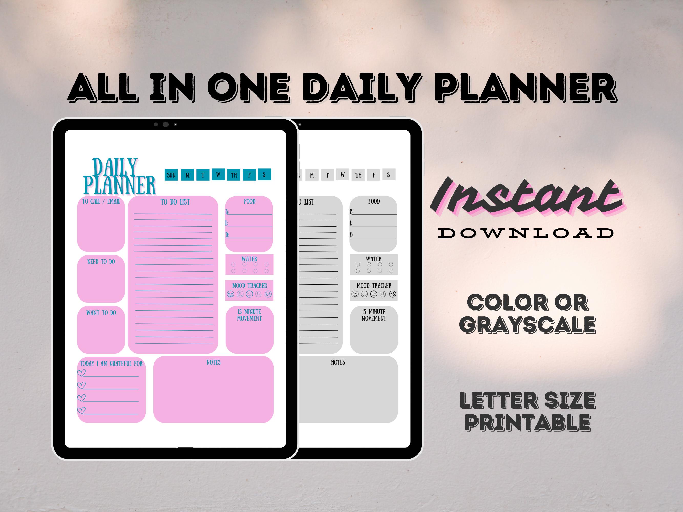 Daily Planner, ADHD Planner, ADHD To-do List, Digital Planner, Planner ...