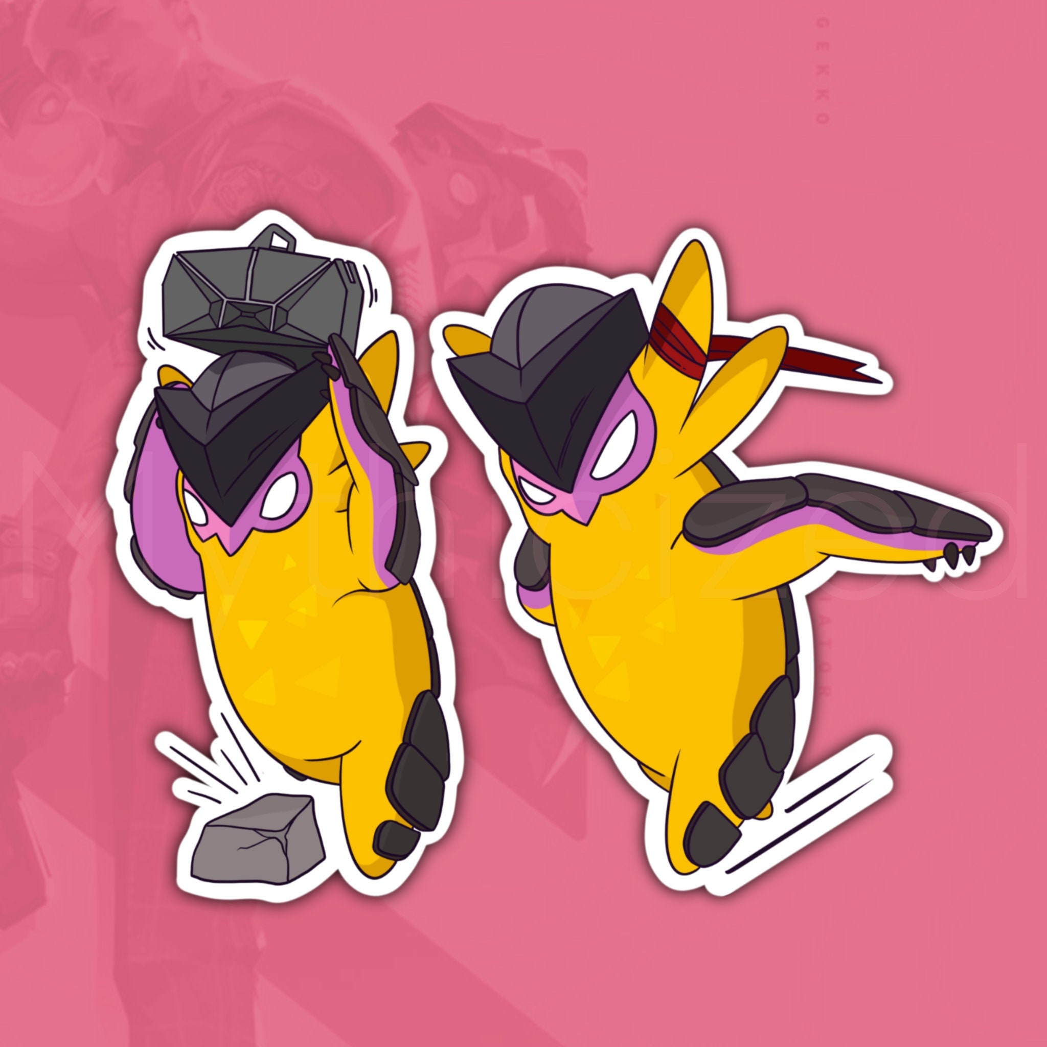 Valorant Gekko Wingman Sticker Waterproof in Matte/glossy - Etsy Singapore