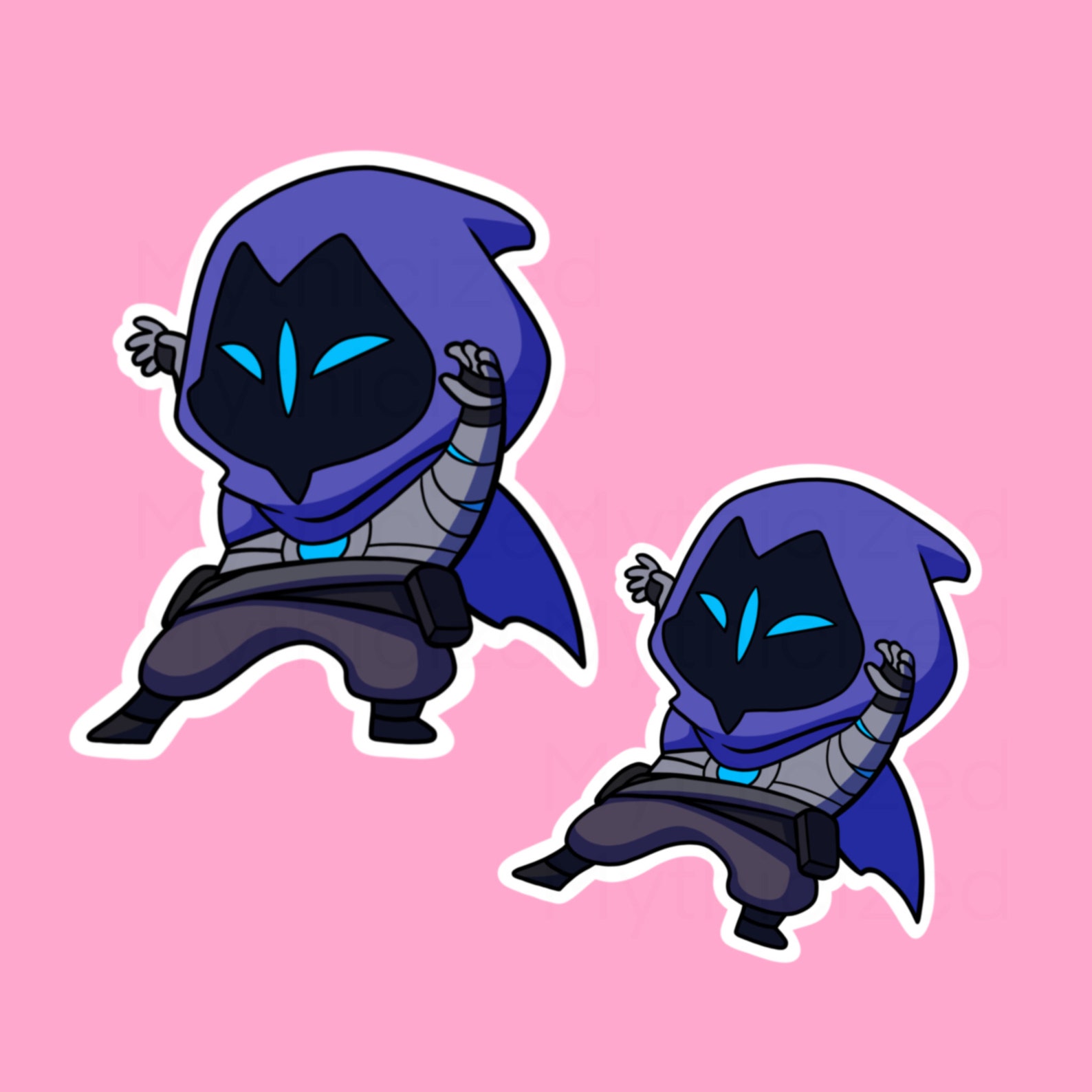 Omen Cat Dance Spray Valorant Stickers Vinyl Glossy - Etsy