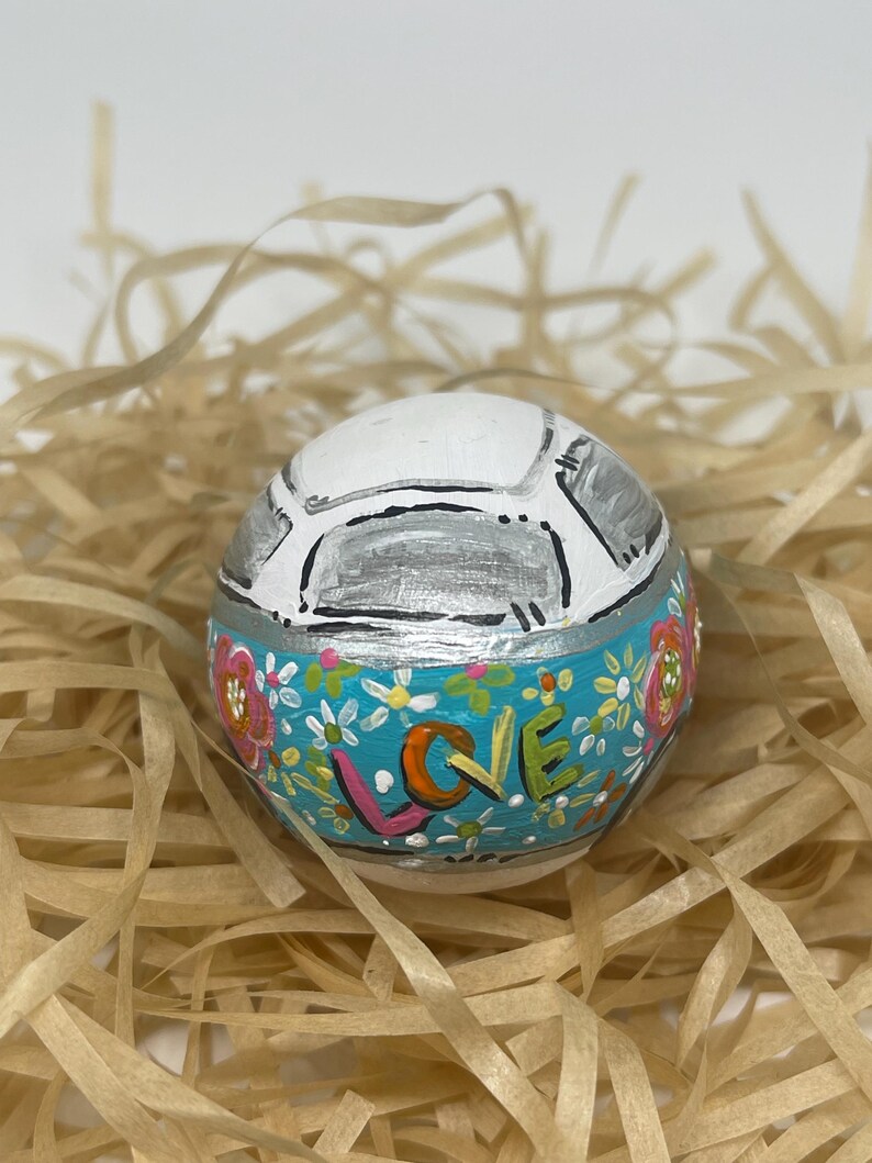 Hand Painted VW Van Easter Egg | Unique Wooden Spring Decor - Etsy