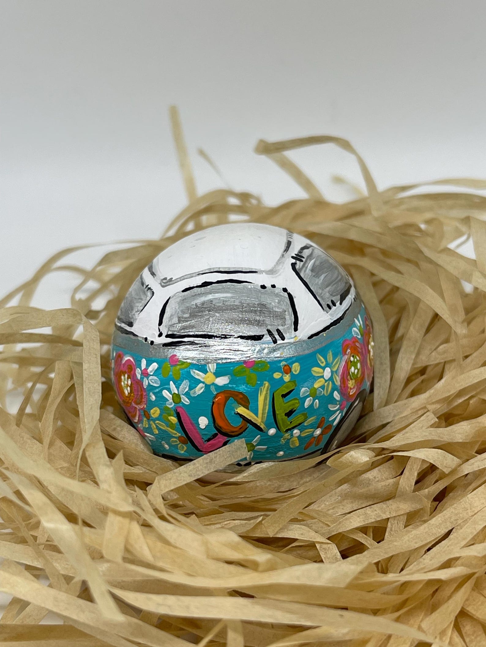 Hand Painted VW Van Easter Egg | Unique Wooden Spring Decor - Etsy