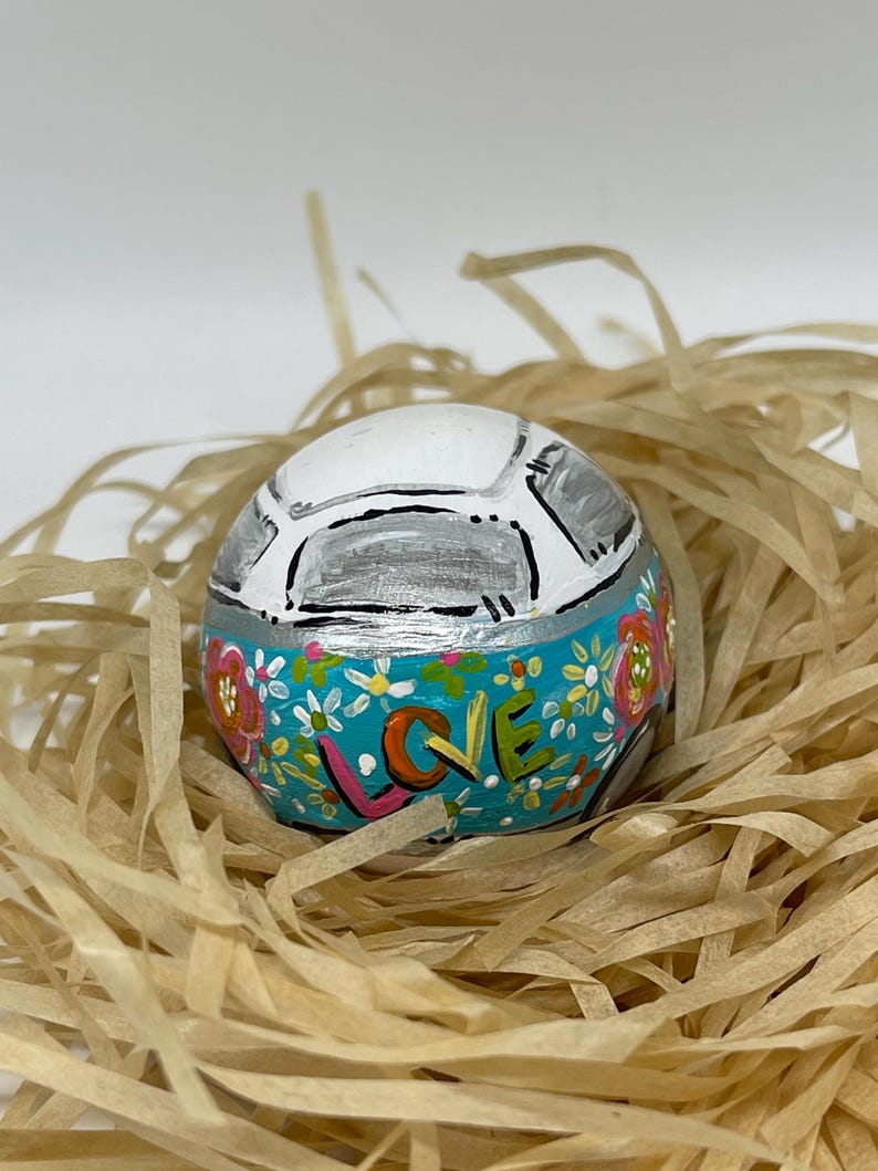 Hand Painted VW Van Easter Egg | Unique Wooden Spring Decor - Etsy