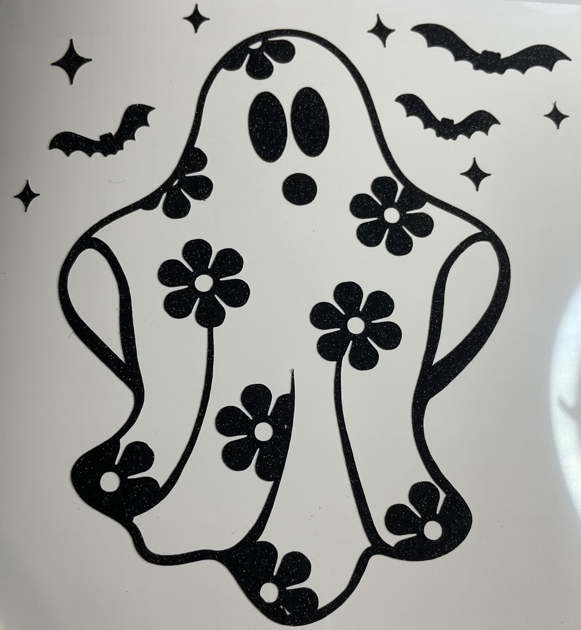 Hippie Ghosts Decal- Black Shimmer - Etsy