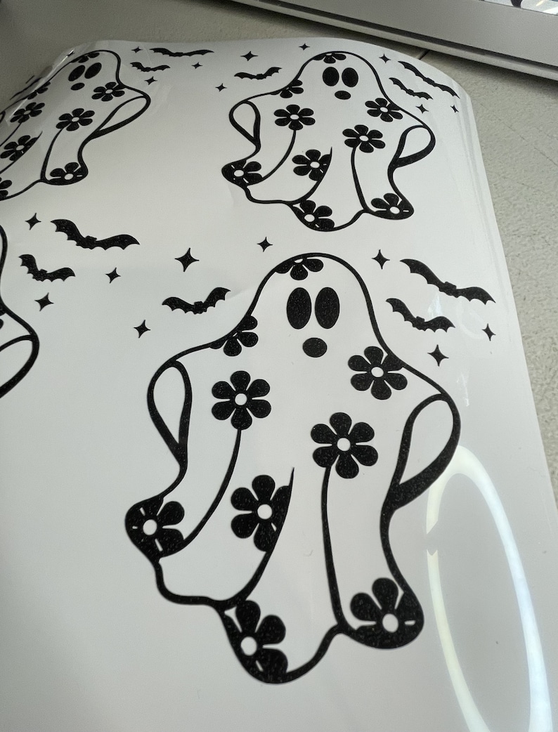 Hippie Ghosts Decal- Black Shimmer - Etsy