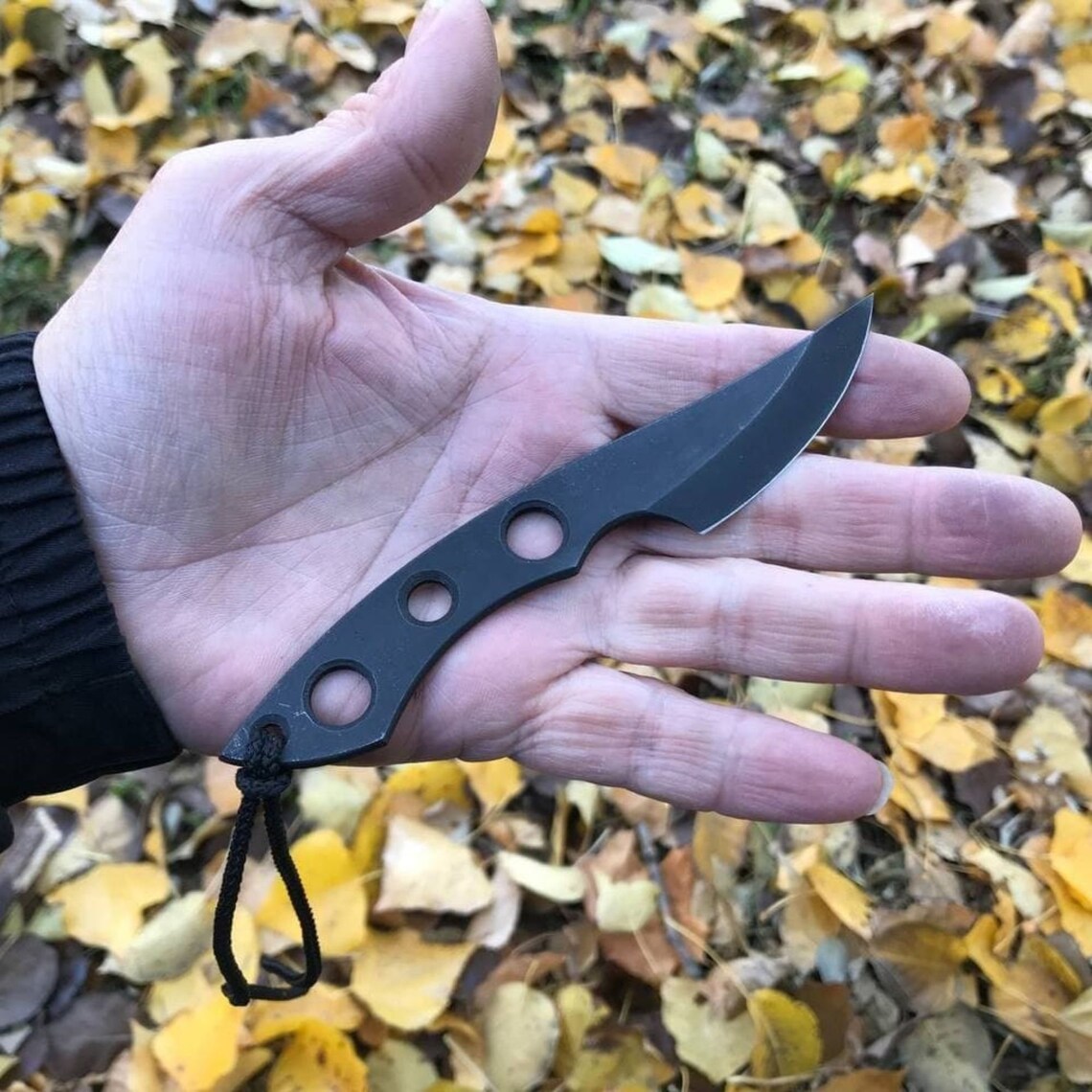 Fixed Blade Edc Utiliti Knife. Pocket Small Fixed Blade With Sheat Neck ...