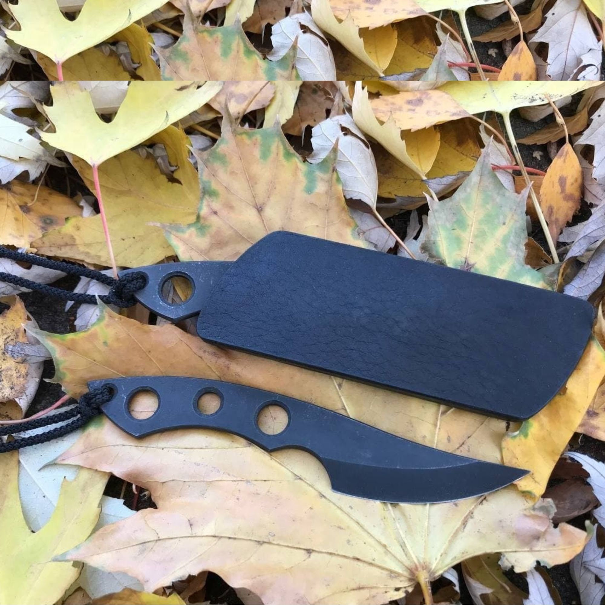 Fixed Blade Edc Utiliti Knife. Pocket Small Fixed Blade With Sheat Neck ...